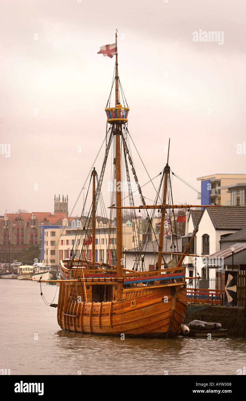 The matthew replica wooden sailing ship Banque de photographies et d ...