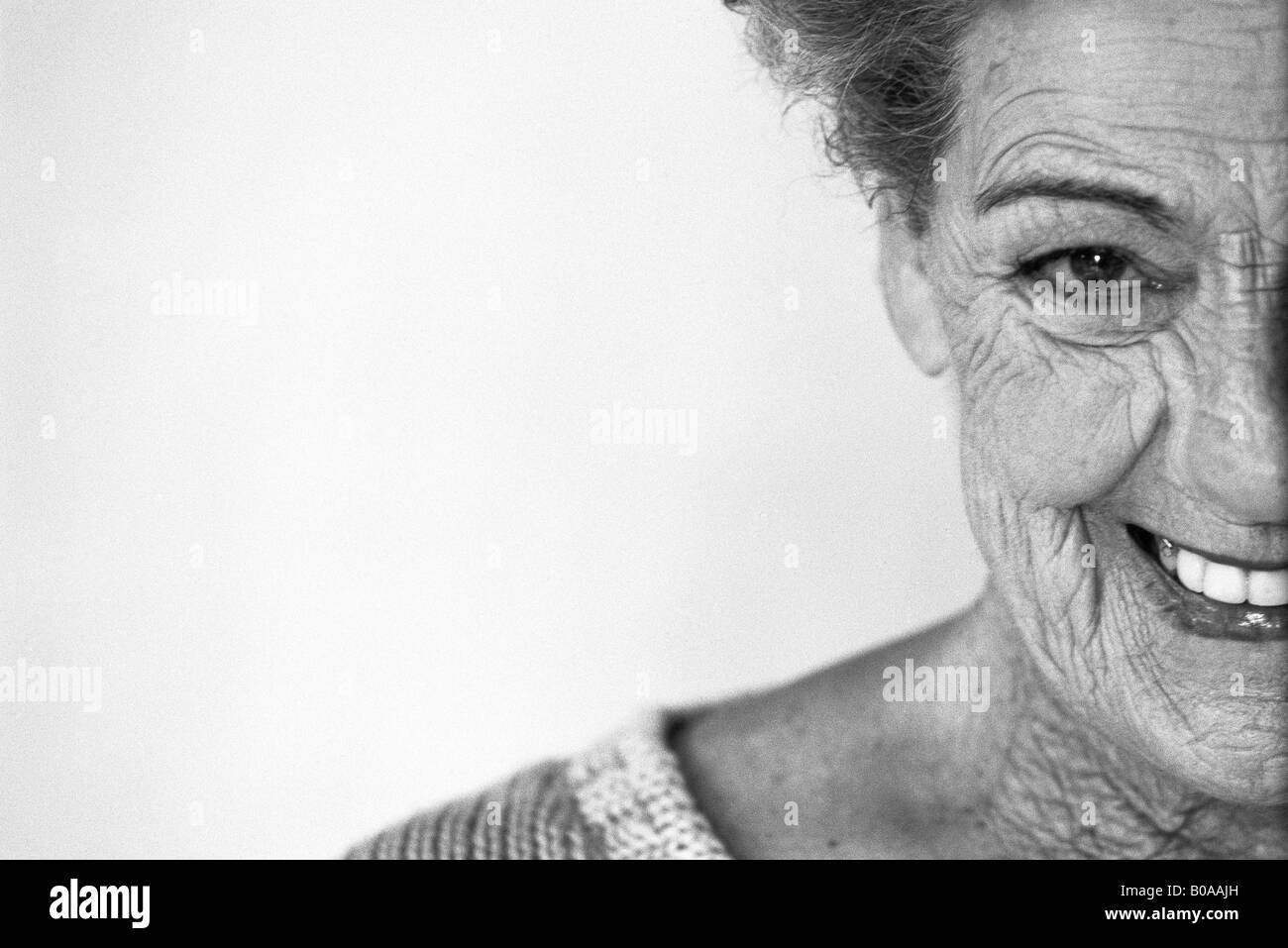 Portraits seniors noir et blanc Banque de photographies et d’images à ...