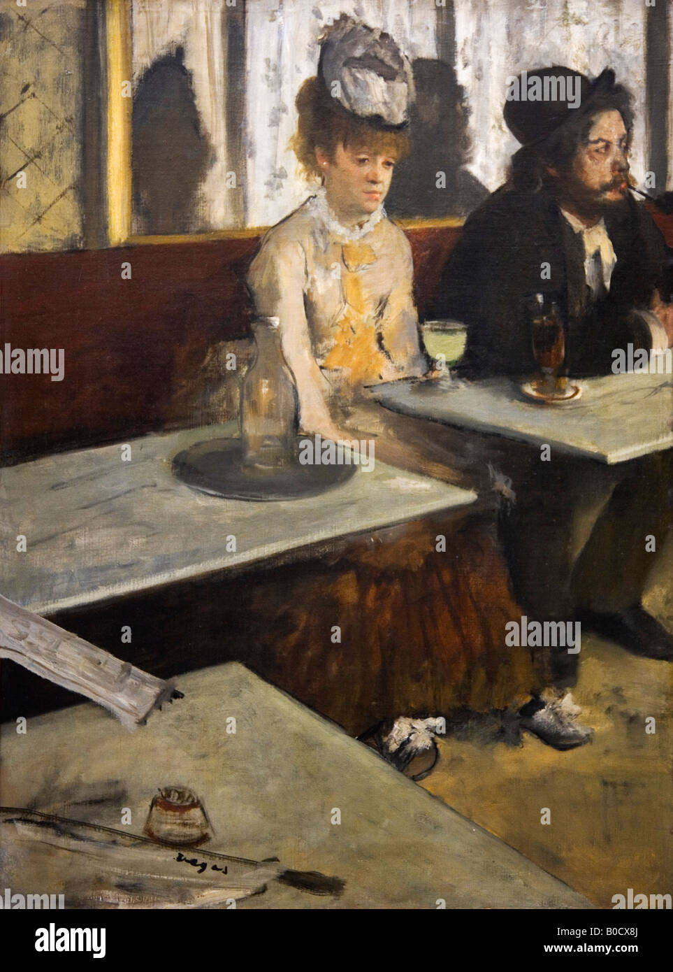 Dans un café ou l'Absinthe 1875 ou 1876 par Edgar Degas Musée D'Orsay d ...