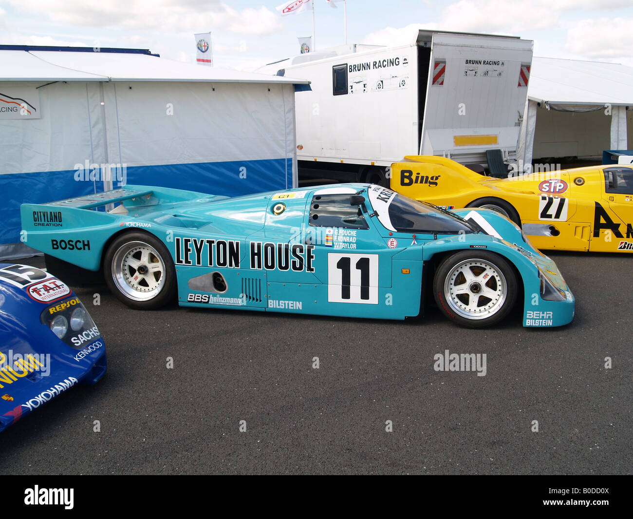 Leyton House Porsche 962C 4ème Le Mans 1987 George Fouché/Franz Konrad ...