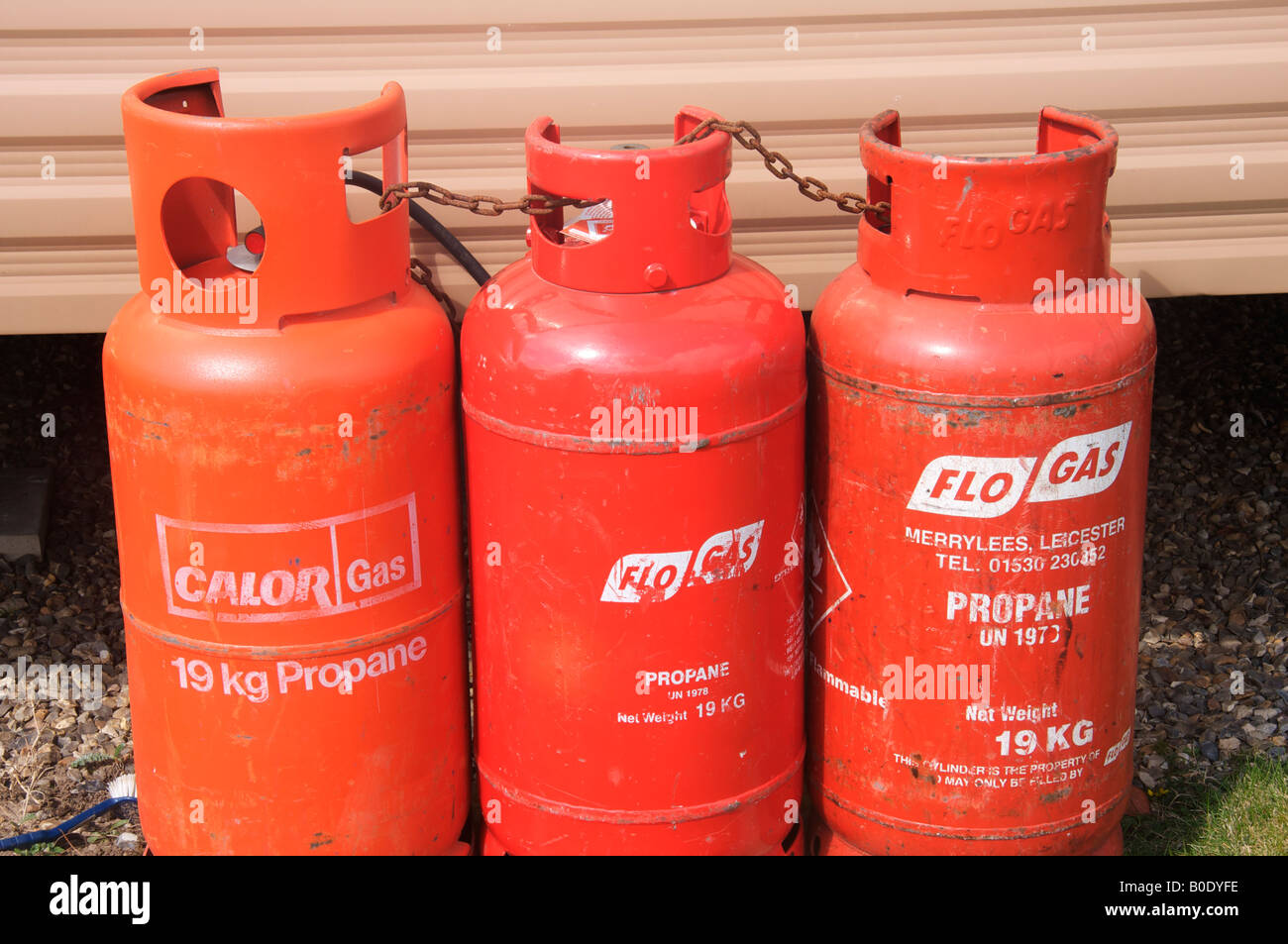 Bouteilles de gaz propane Banque de photographies et d’images à haute ...