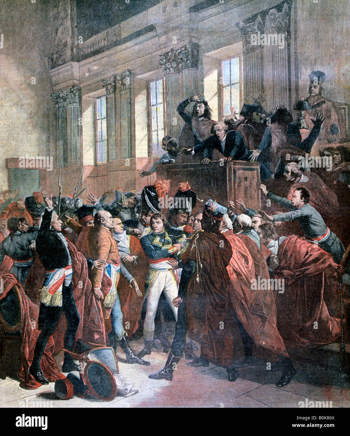 Bonaparte et le Conseil des cinq cents à St Cloud, 10 novembre 1799 ...