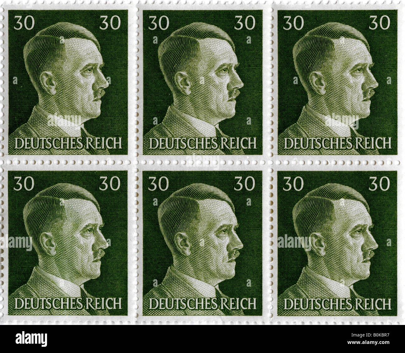 Ensemble de timbres-poste avec Adolf Hitler (1889 - 1945), 1941-1942 ...