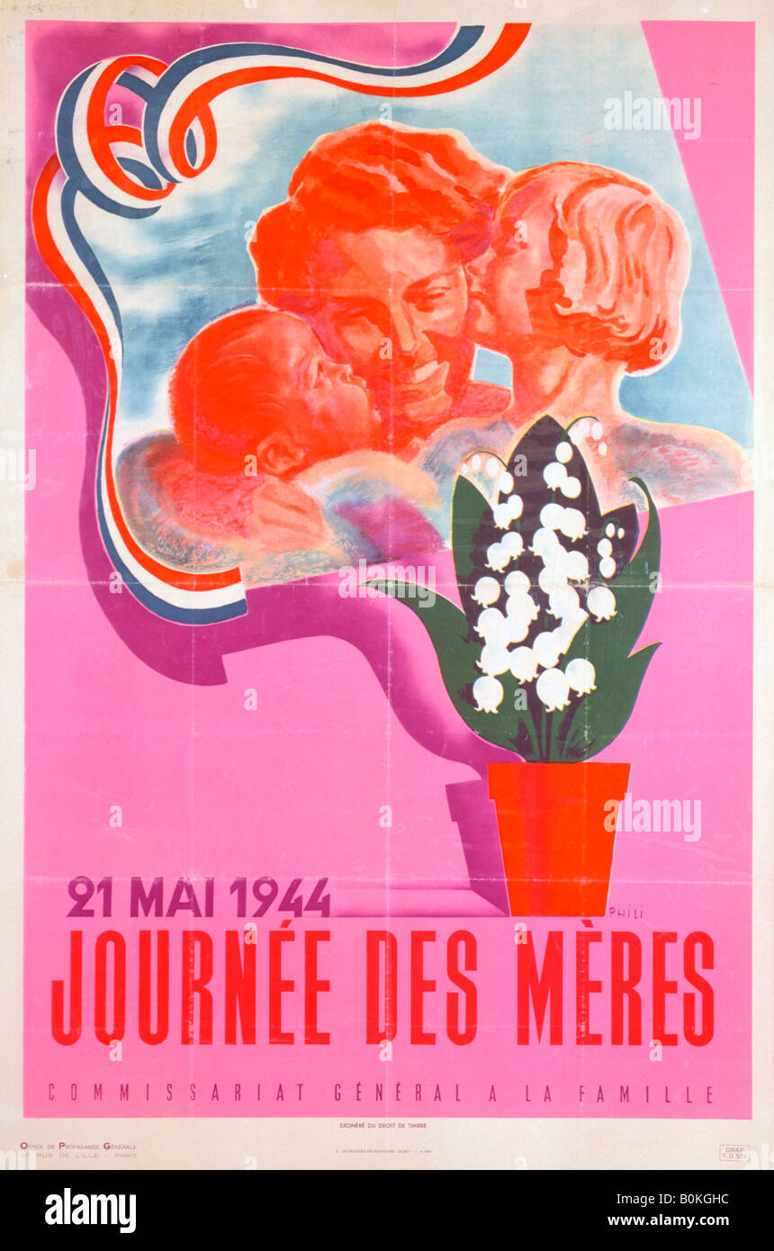 Affiche de propagande française de vichy Banque de photographies et d ...