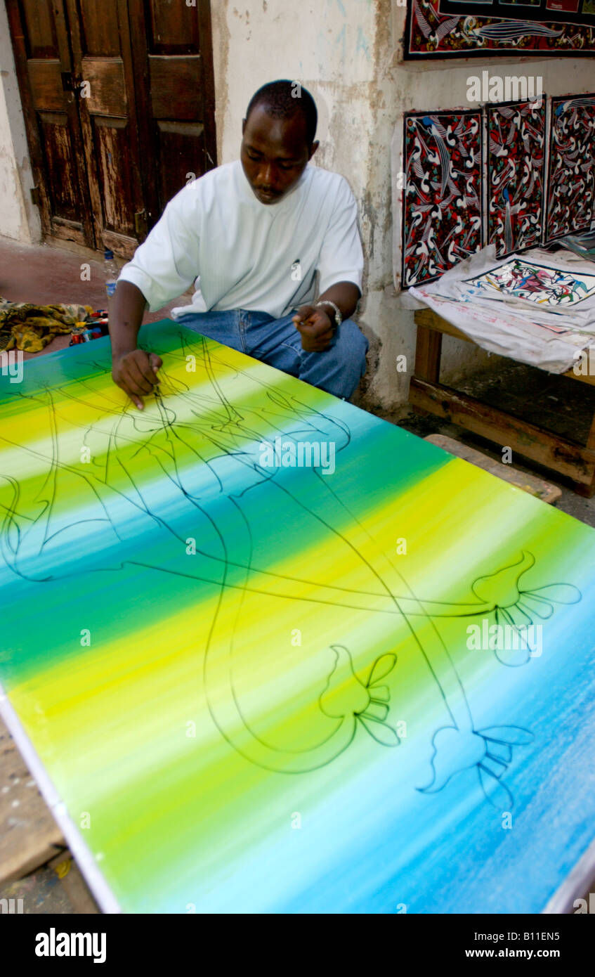 Zanzibar tinga tinga painting Banque de photographies et d’images à ...