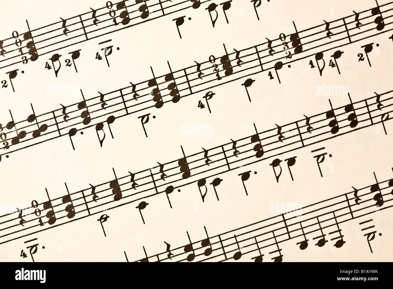 Partitura musical Banque de photographies et d’images à haute ...