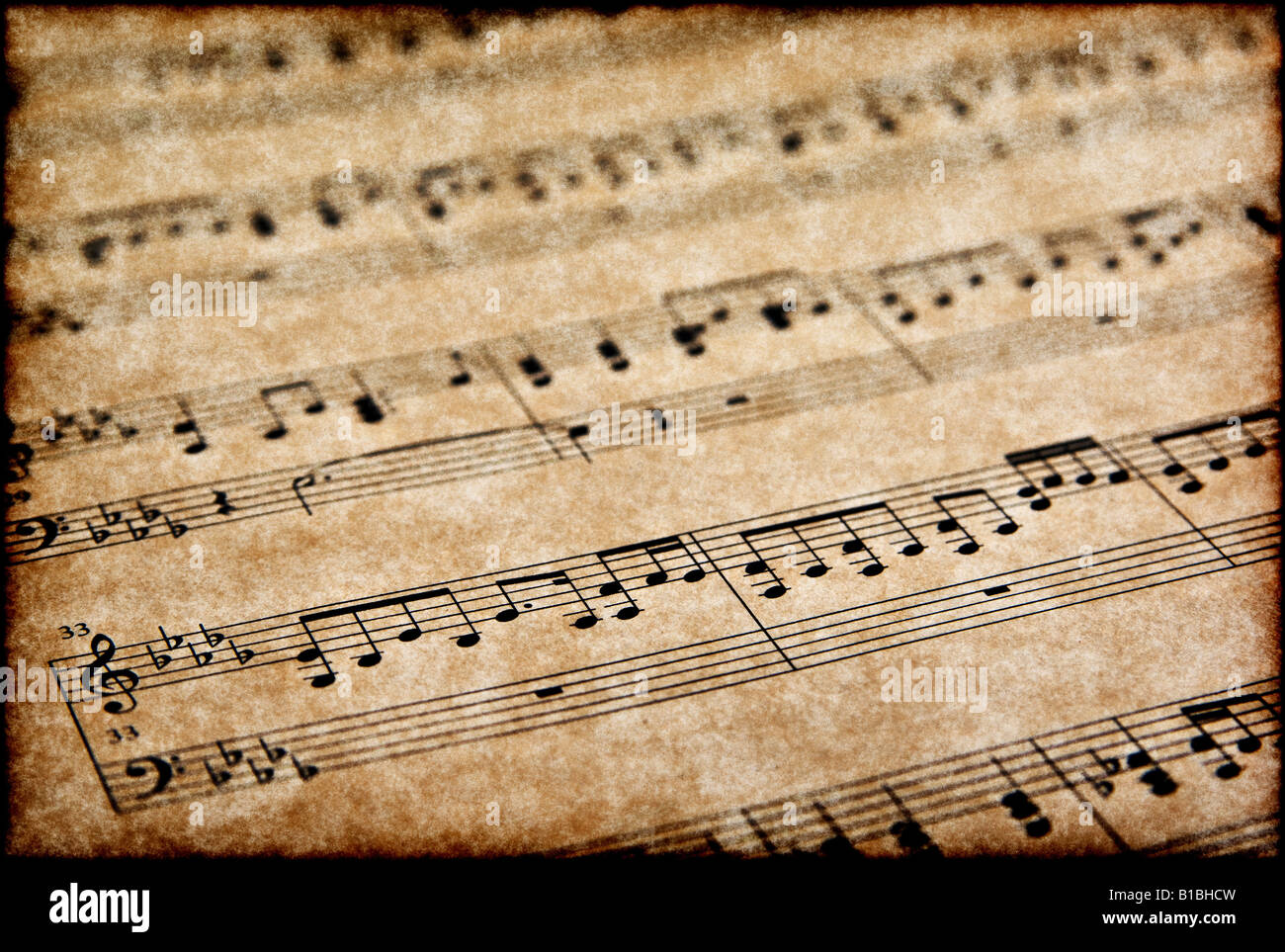 Music notes Banque de photographies et d’images à haute résolution - Alamy