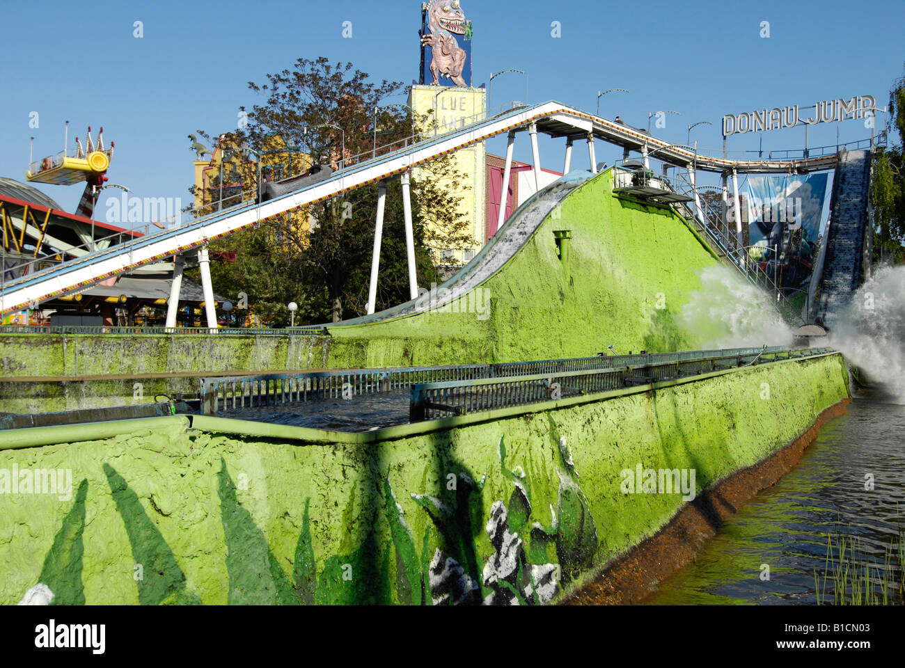 Parc d'attractions Prater de Vienne, toboggan, Autriche Photo Stock - Alamy
