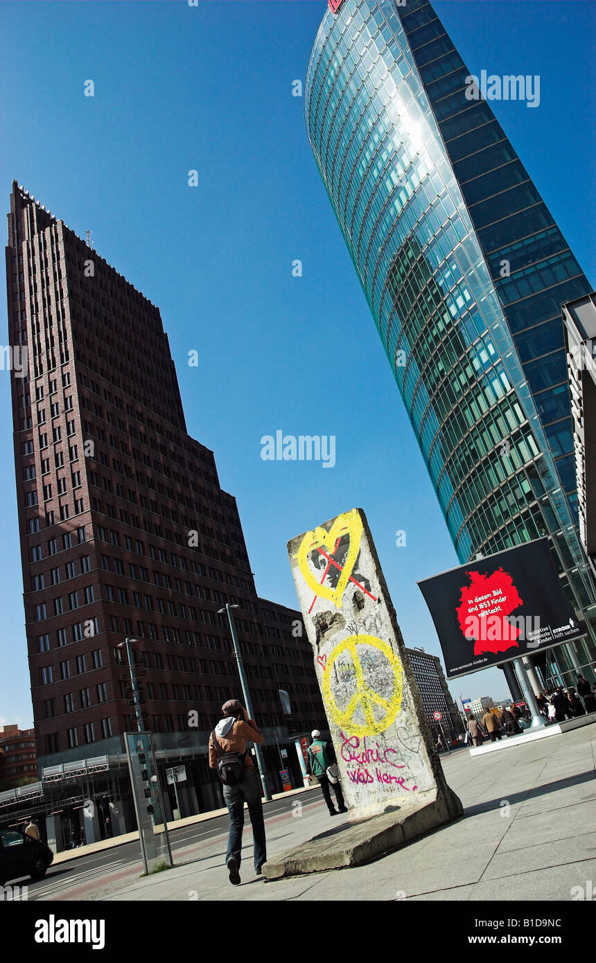 Parties restantes du mur de berlin Banque de photographies et d’images ...