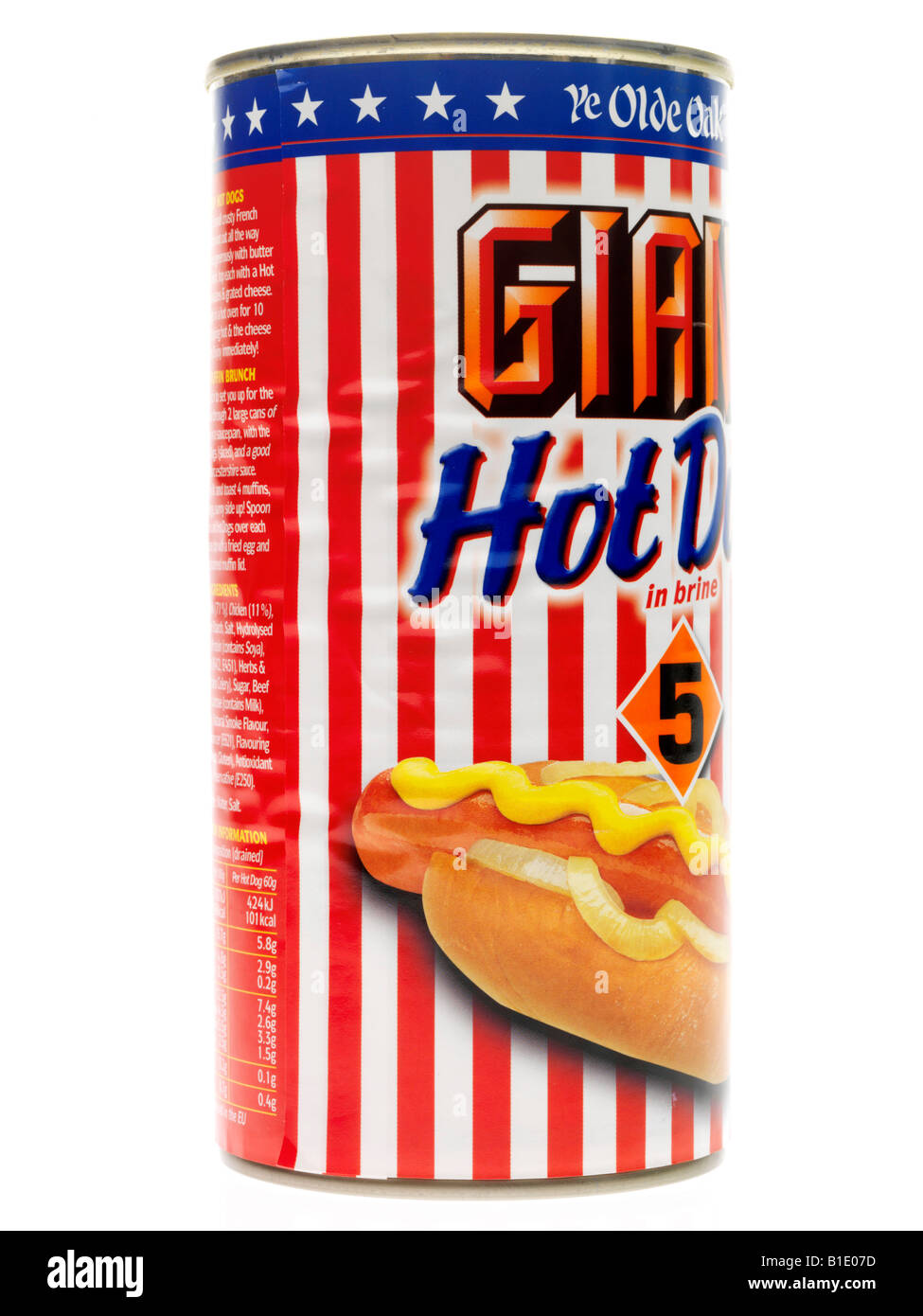 Boîte de conserve de hot dogs saucisses Banque d'images détourées - Alamy