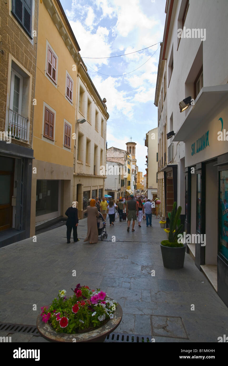 Mao / Mahon capitale de Minorque Minorque Photo Stock - Alamy
