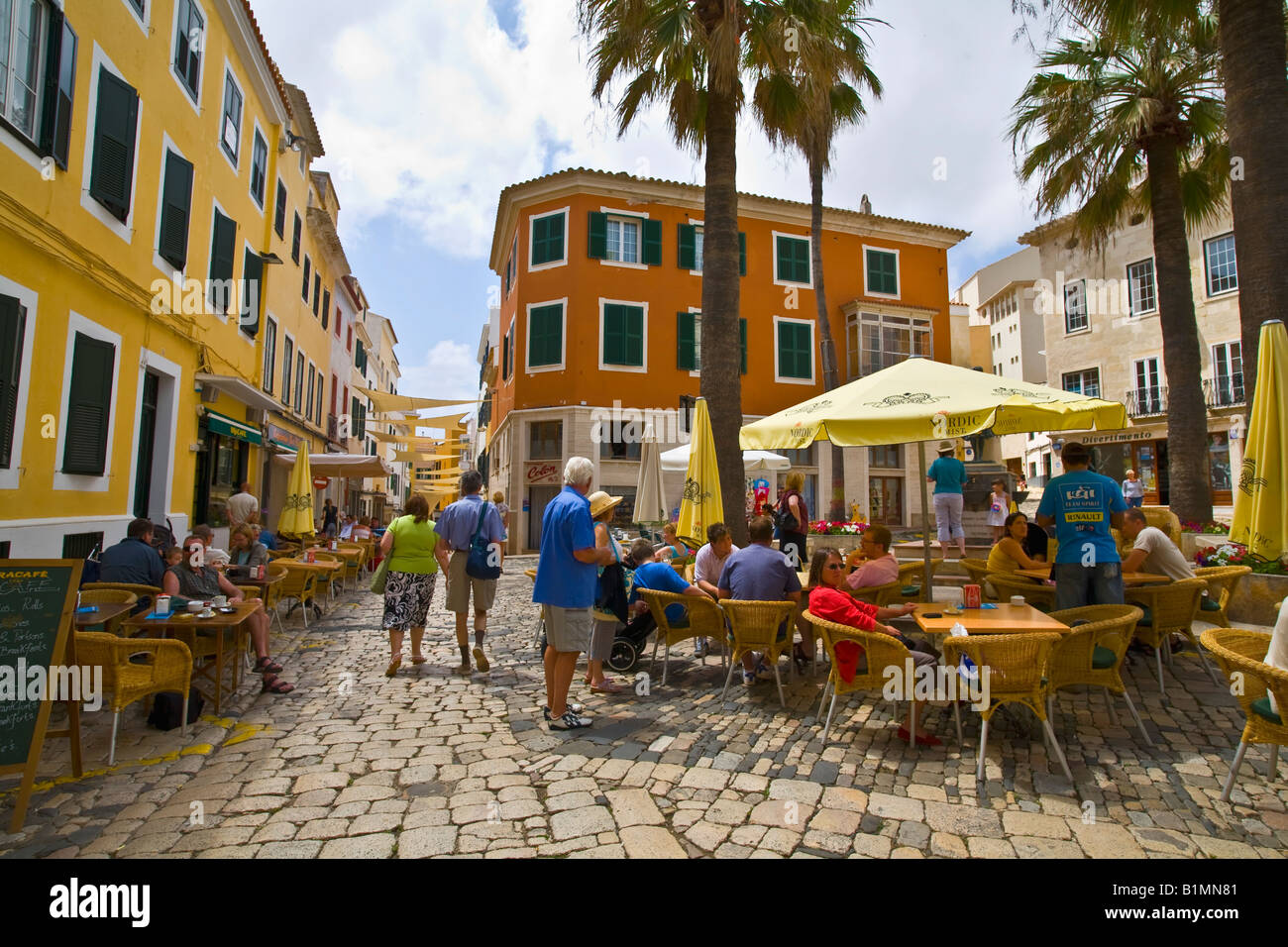 Mao / Mahon capitale de Minorque Minorque Photo Stock - Alamy