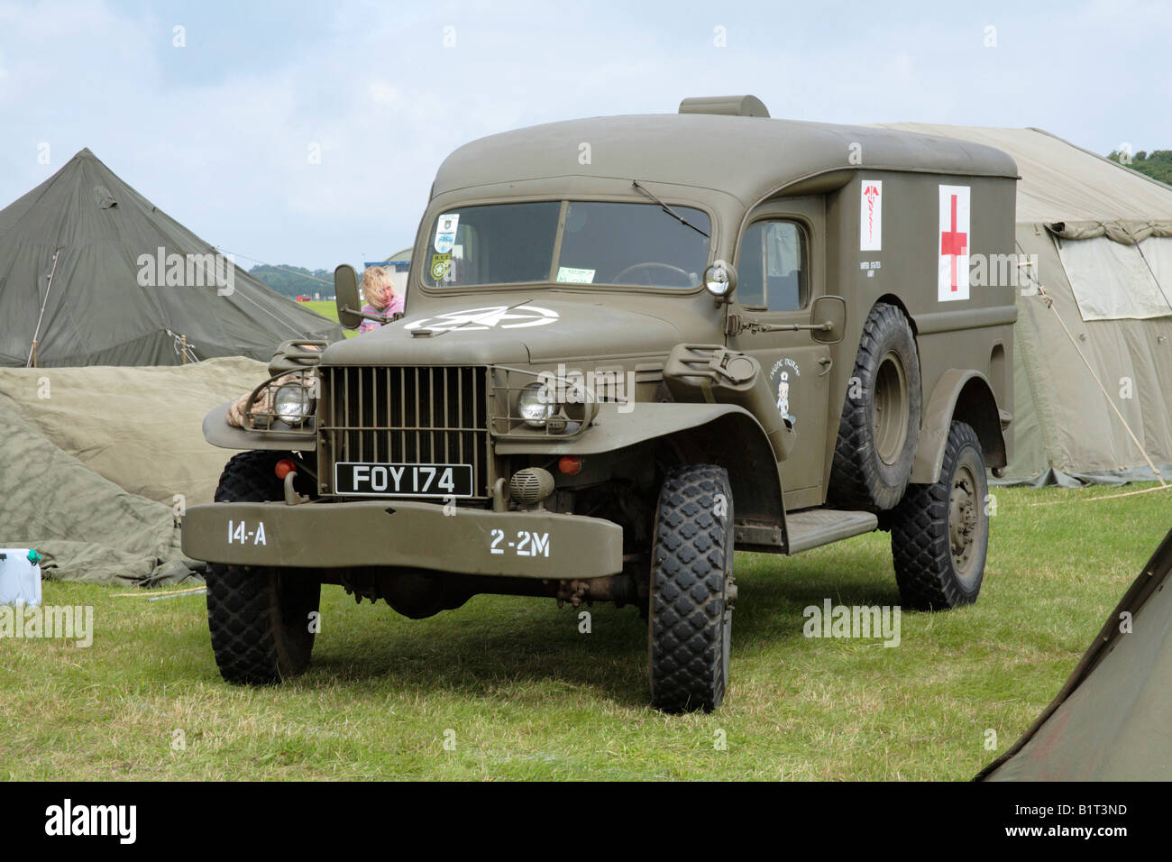 Dodge WC54 WWII 4x4 ambulance militaire de l'armée Photo Stock - Alamy