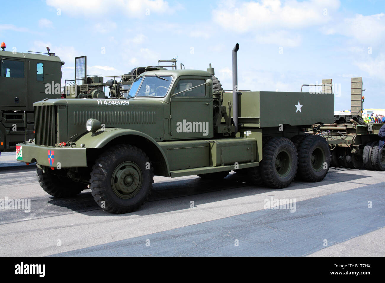 La DEUXIÈME GUERRE MONDIALE, Diamond T, tracteur avec lestage fort ...