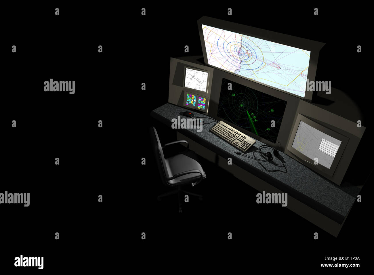 Radar console Banque de photographies et d’images à haute résolution ...