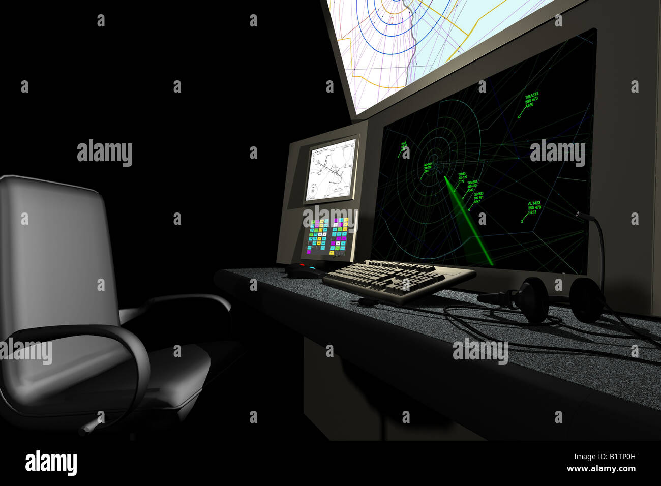 Radar console Banque de photographies et d’images à haute résolution ...