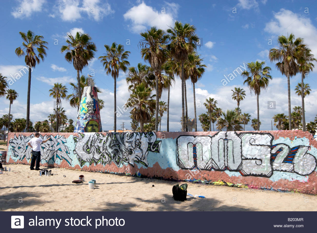 Graffiti Artists Venice Beach Banque d'image et photos - Alamy