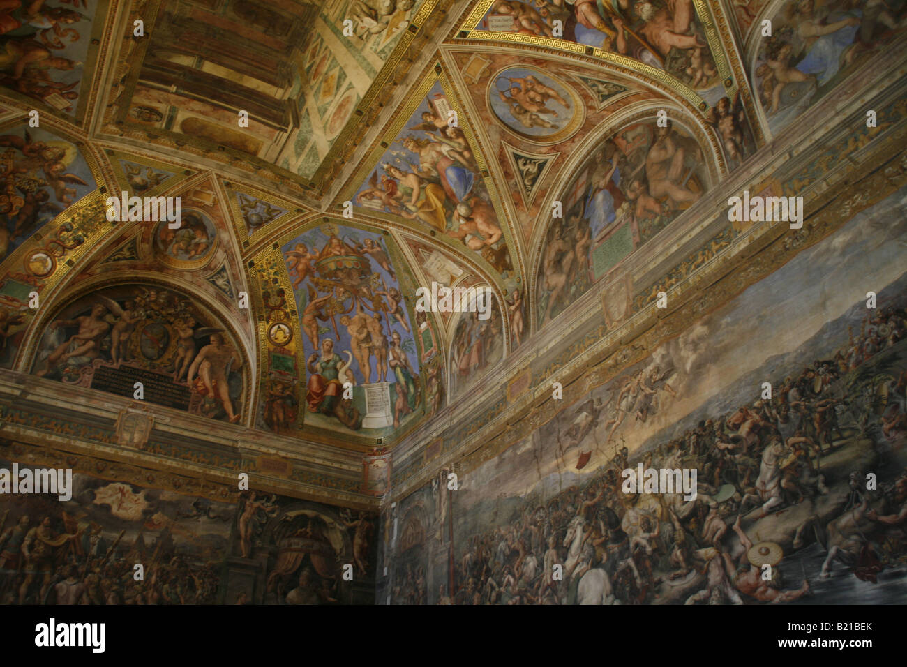 Fresques dans les chambres de raphaels Banque de photographies et d ...