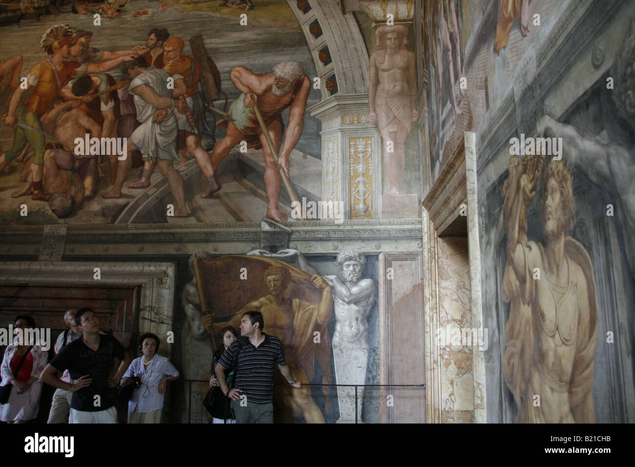 Fresques dans les chambres de Raphaël, musée du Vatican, Rome Photo ...