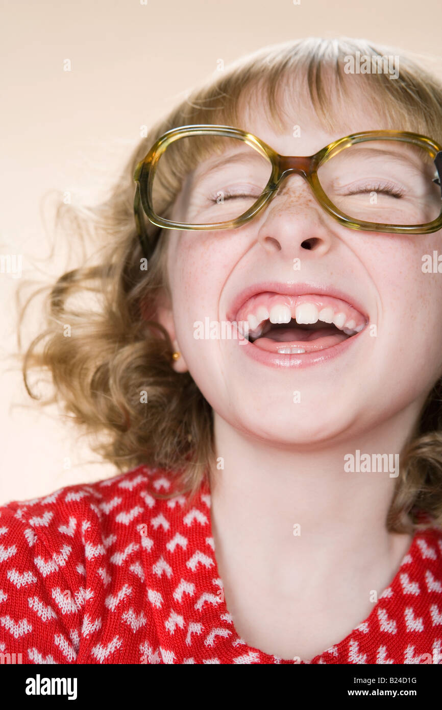 Une fille geek Banque de photographies et d’images à haute résolution ...