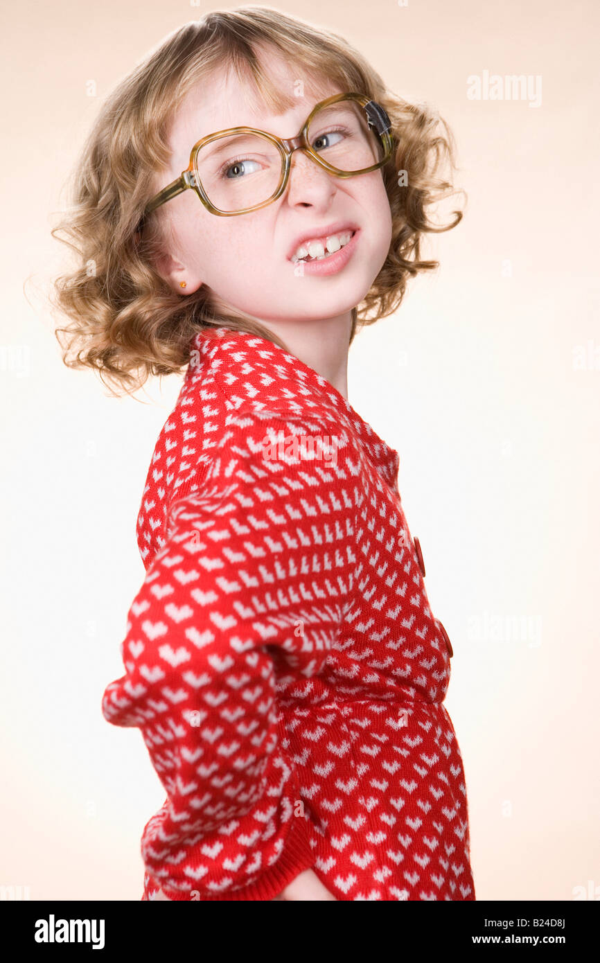 Une fille geek Banque de photographies et d’images à haute résolution ...