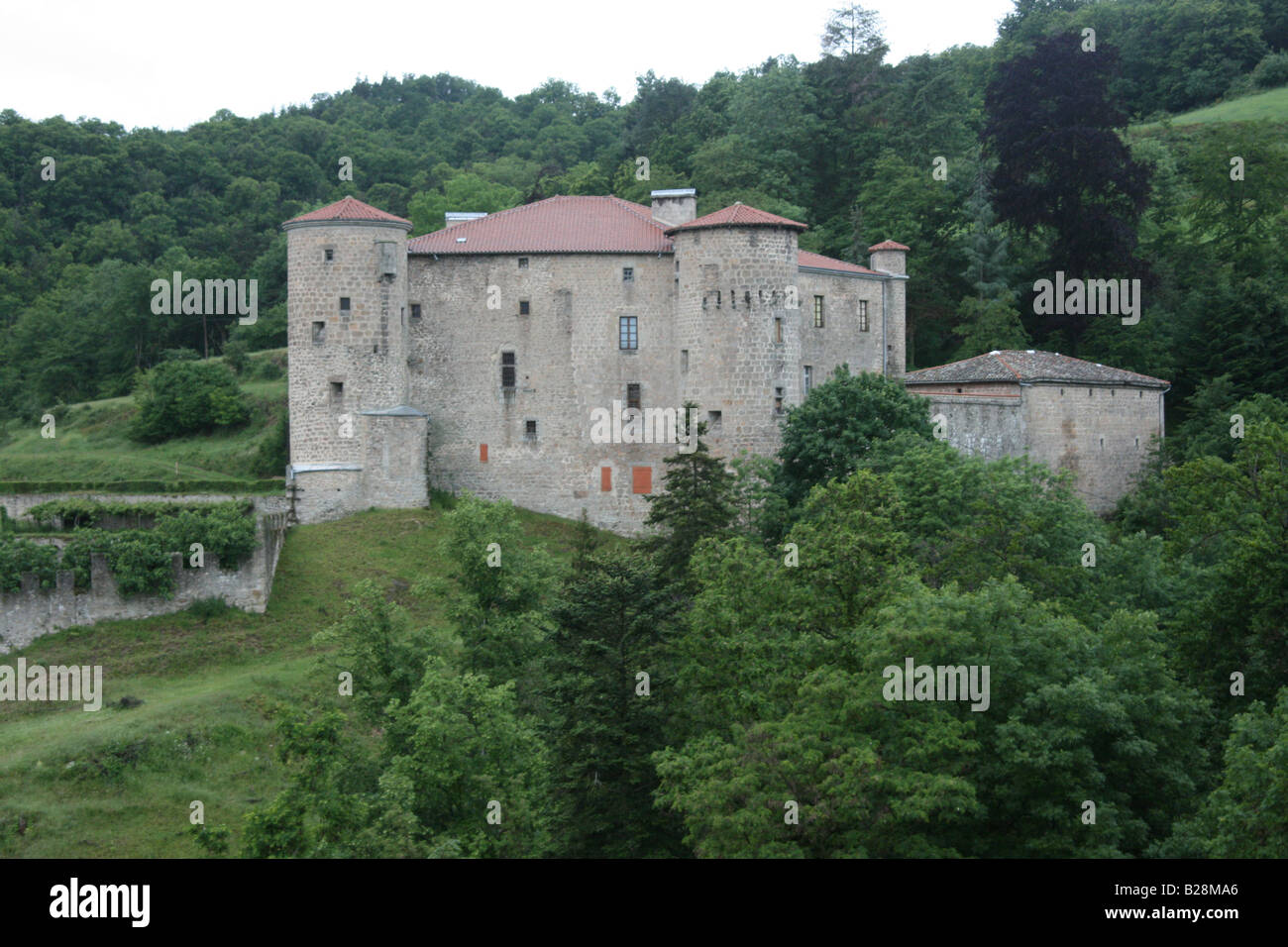 Chateau des bosc Ardèche France. L'horizontale. 71197 Chateau des Boscs ...