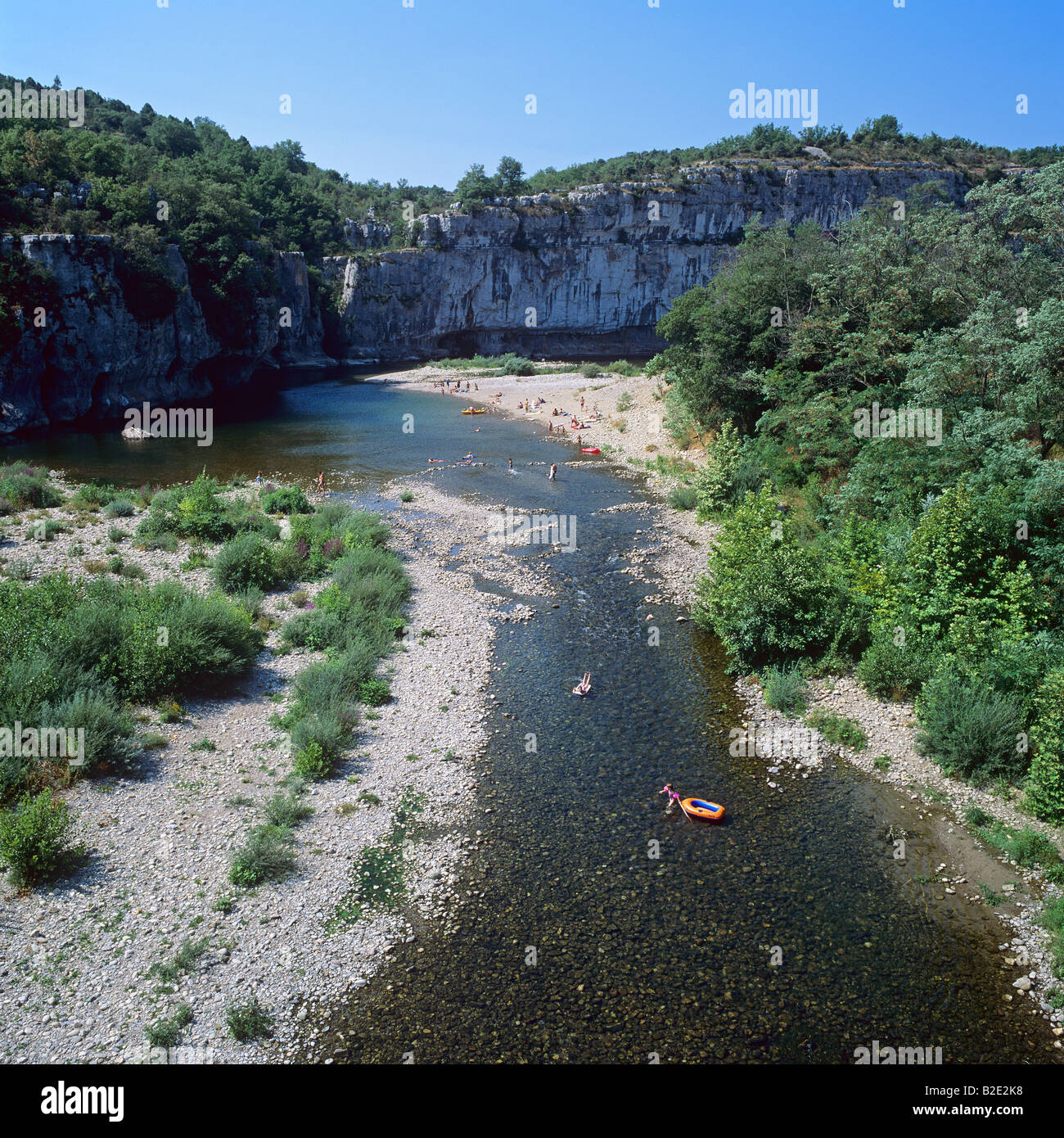 Rivière Chassezac Gorges du Chassezac Ardèche département France Europe ...