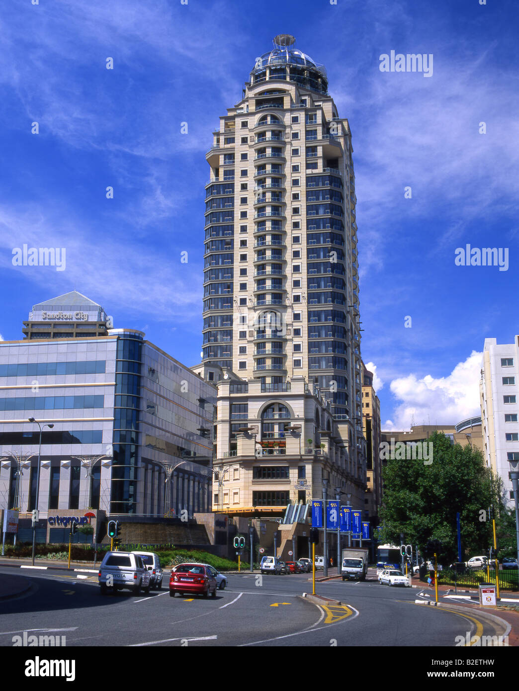 Nouveau Michelangelo Towers de Sandton, Johannesburg Photo Stock - Alamy