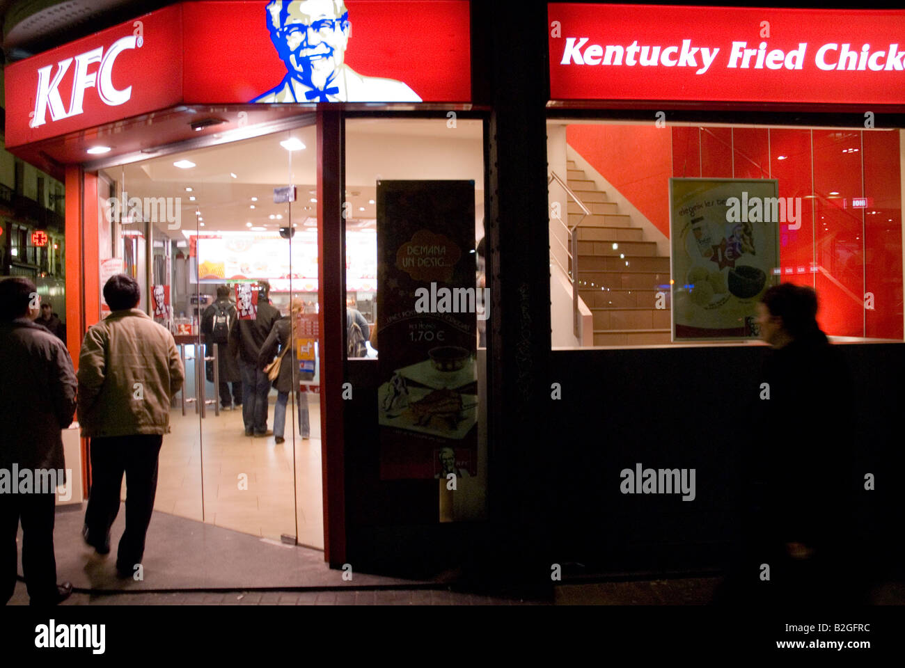 Kfc restaurant barcelona spain Banque de photographies et d’images à ...