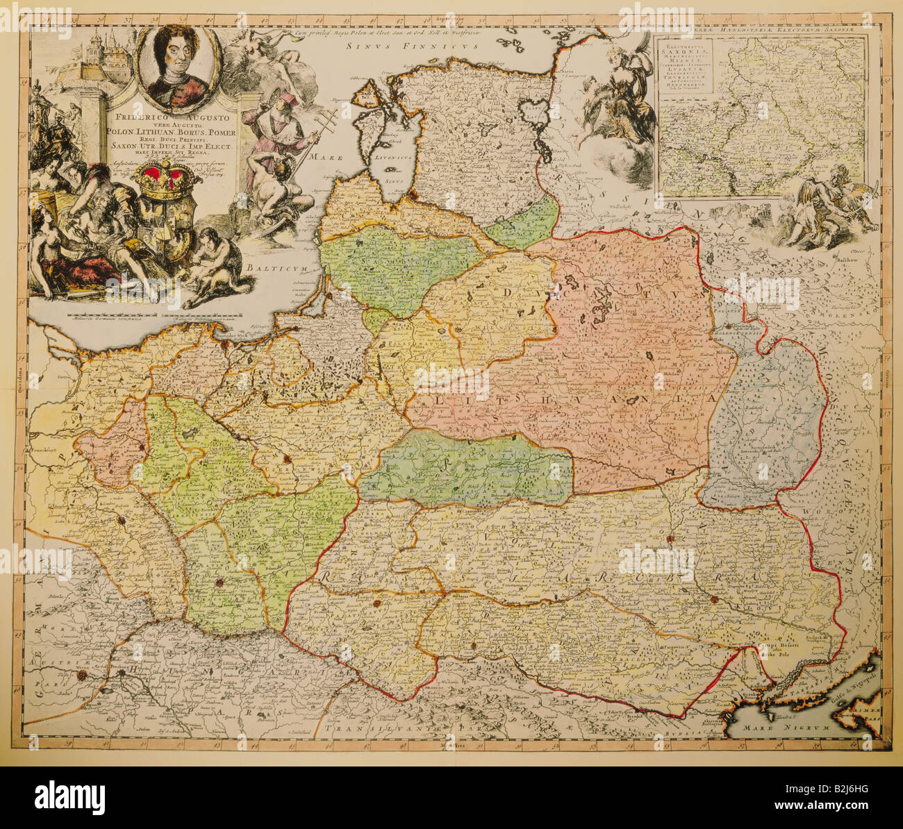 La cartographie, cartes, Royaume de Pologne sous le règne du Roi ...