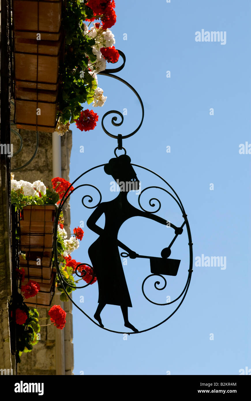 Wrought iron restaurant sign Banque de photographies et d’images à ...