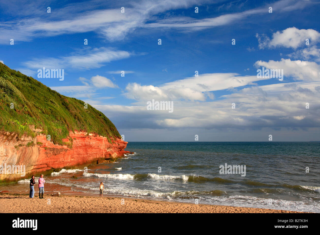 Point Orcombe Début des falaises de la côte jurassique du Devon à ...