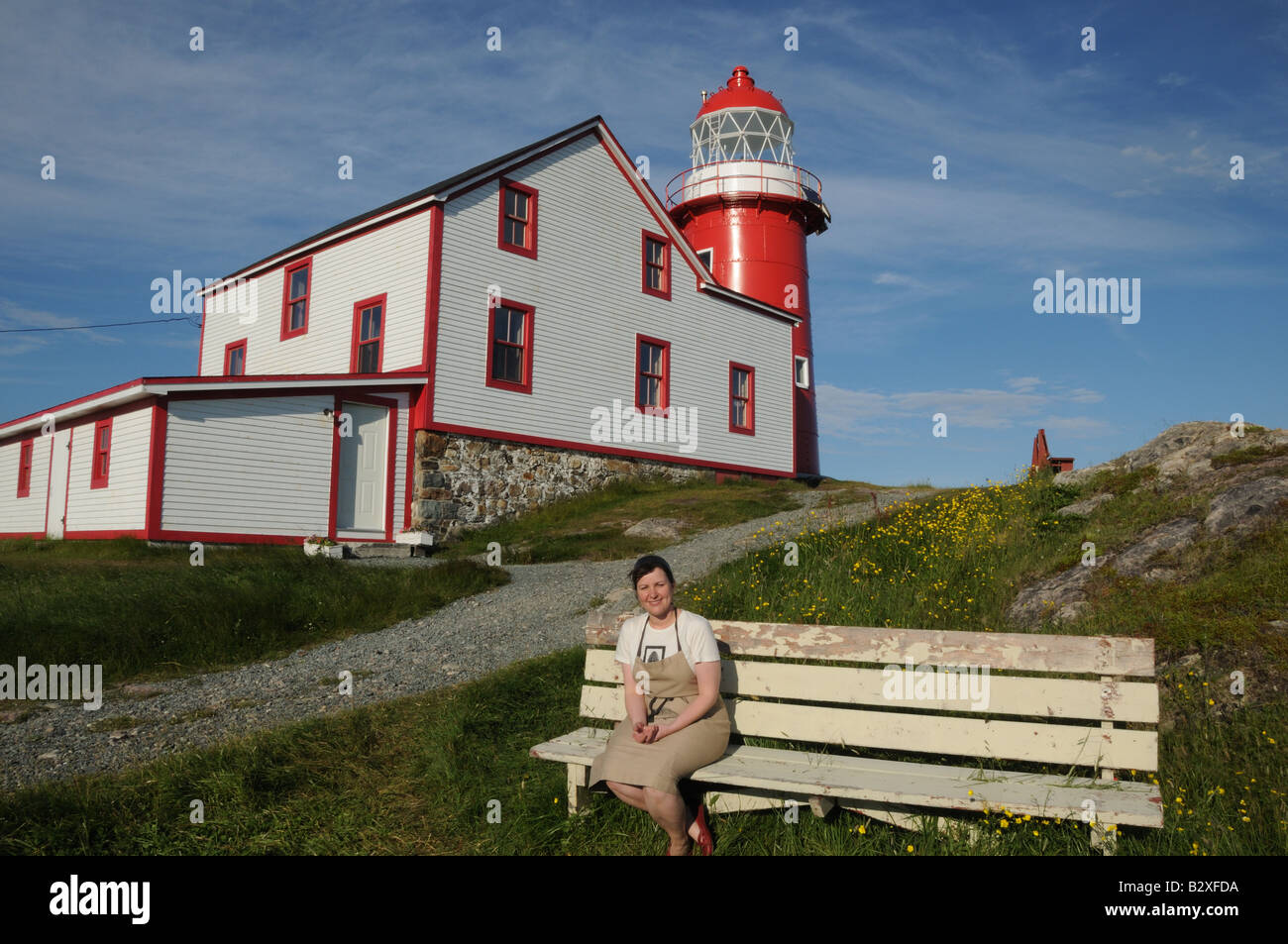 Jill Curran de Lighthouse Picnics, en face de la plage de Terre-Neuve ...