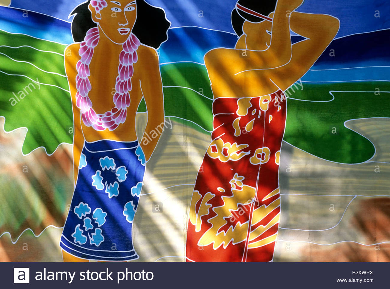 French Polynesia Pareo Banque d'image et photos - Alamy