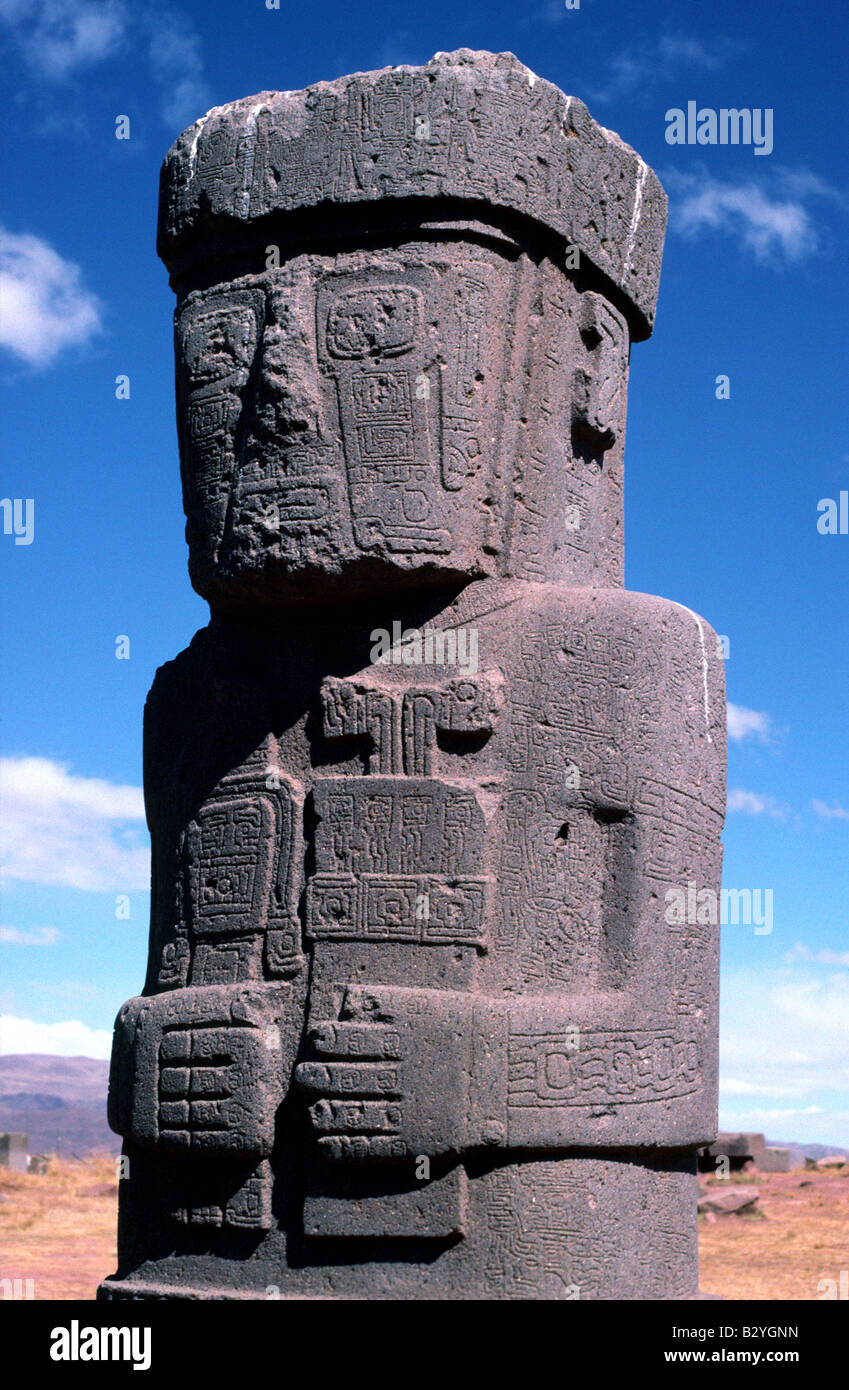 Ponce Monolith Tiahuanaco Banque d'image et photos - Alamy