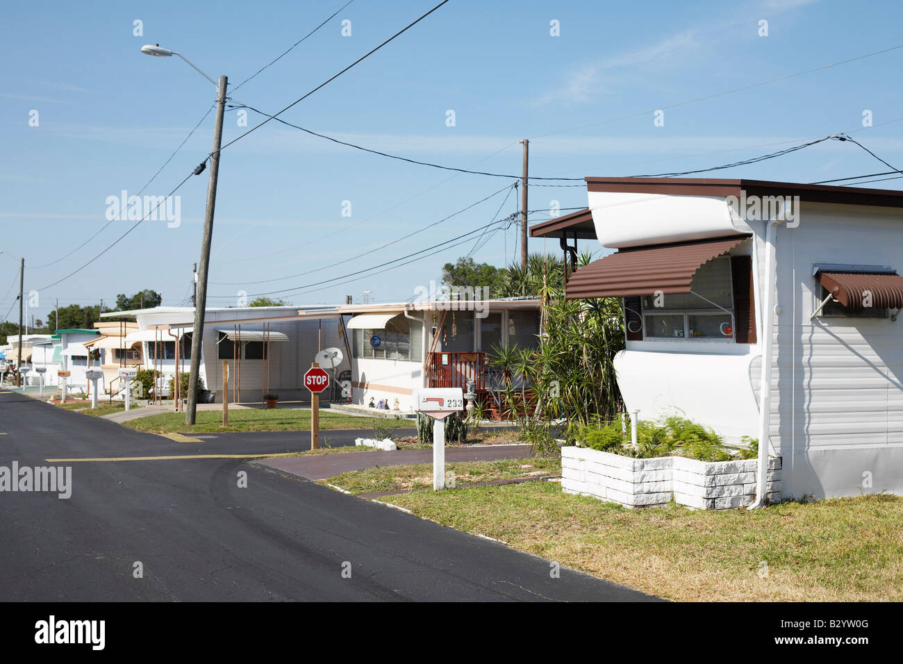 Mobile home trailer park florida Banque de photographies et d’images à ...