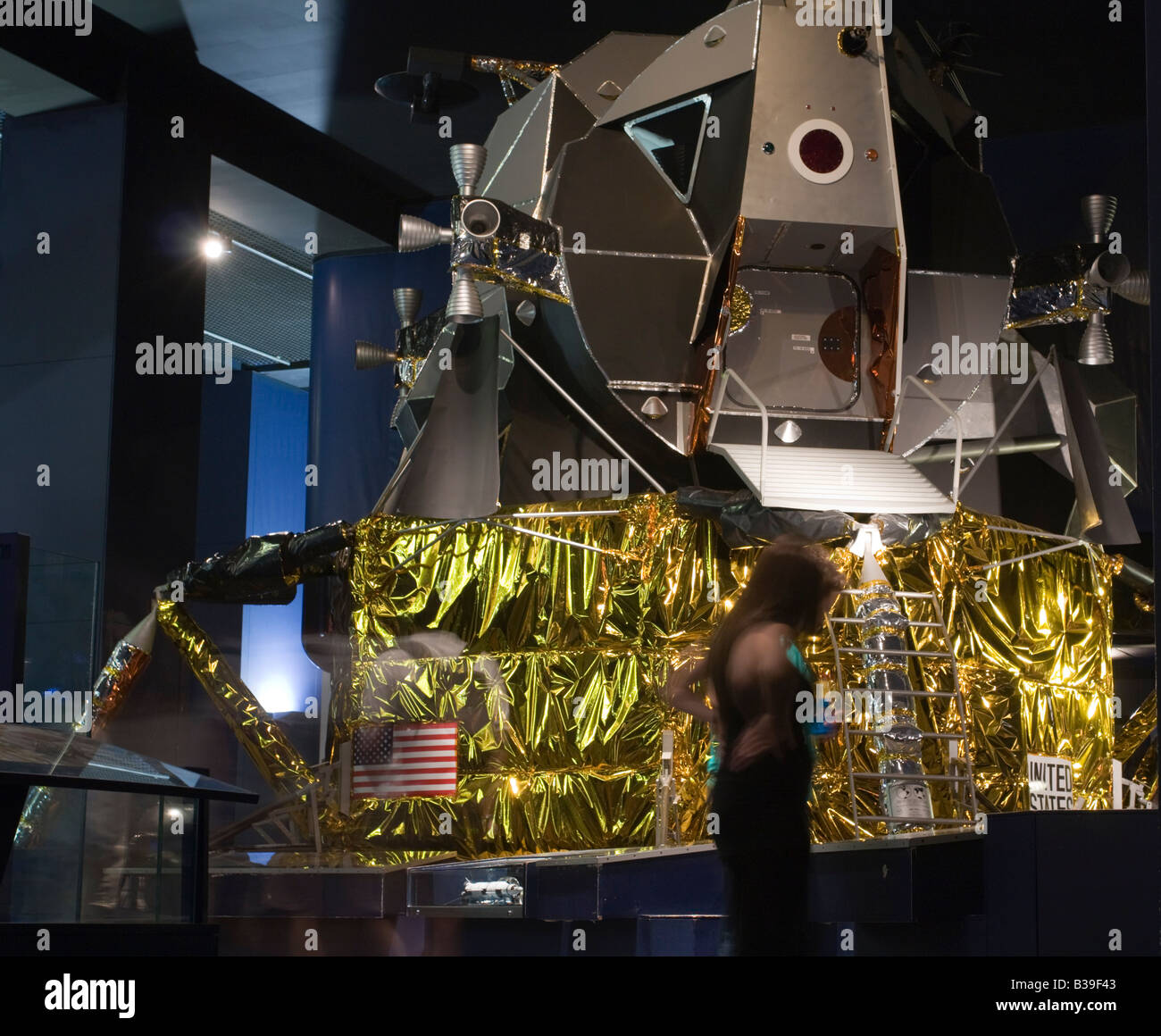 Science Museum London Explorer Space Gallery, une réplique de "Eagle ...