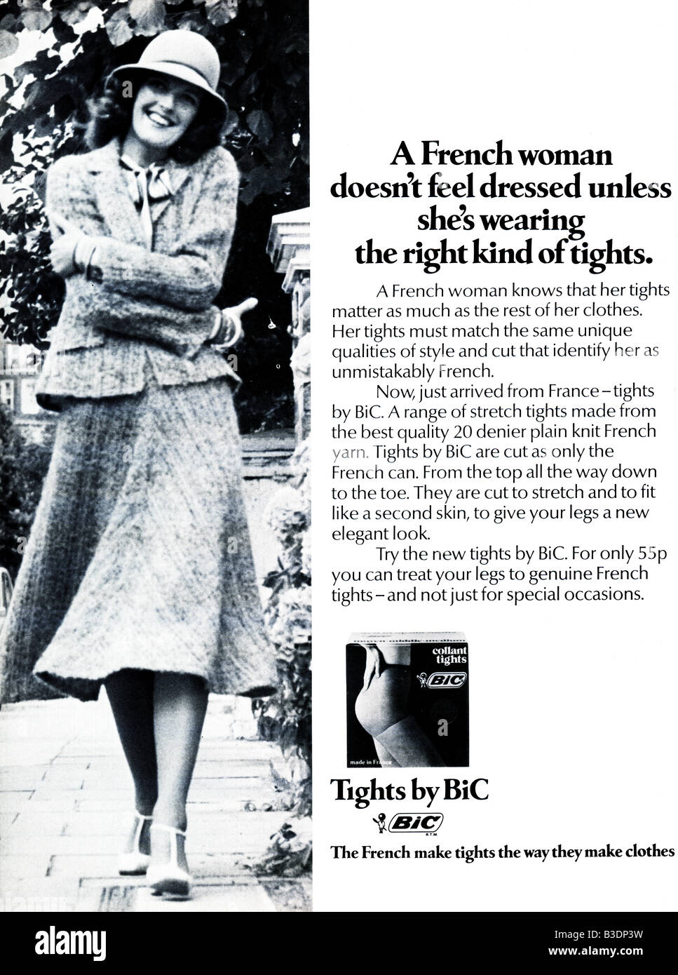 1975 Les jeunes femmes Magazine Publicité pour des collants français de ...