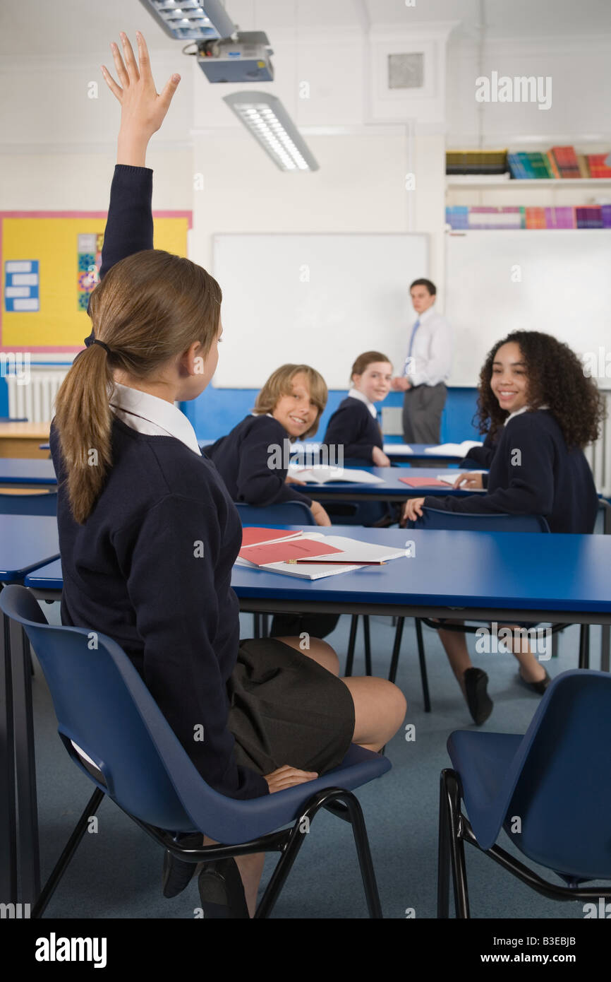 Main levée classe Banque de photographies et d’images à haute résolution - Alamy