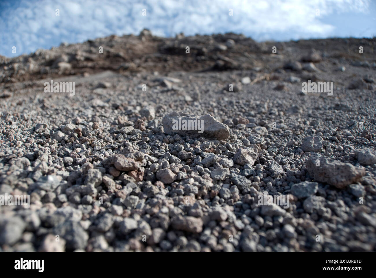 Pierre ponce volcanique roches sur Mt Vésuve Italie avec profondeur de ...