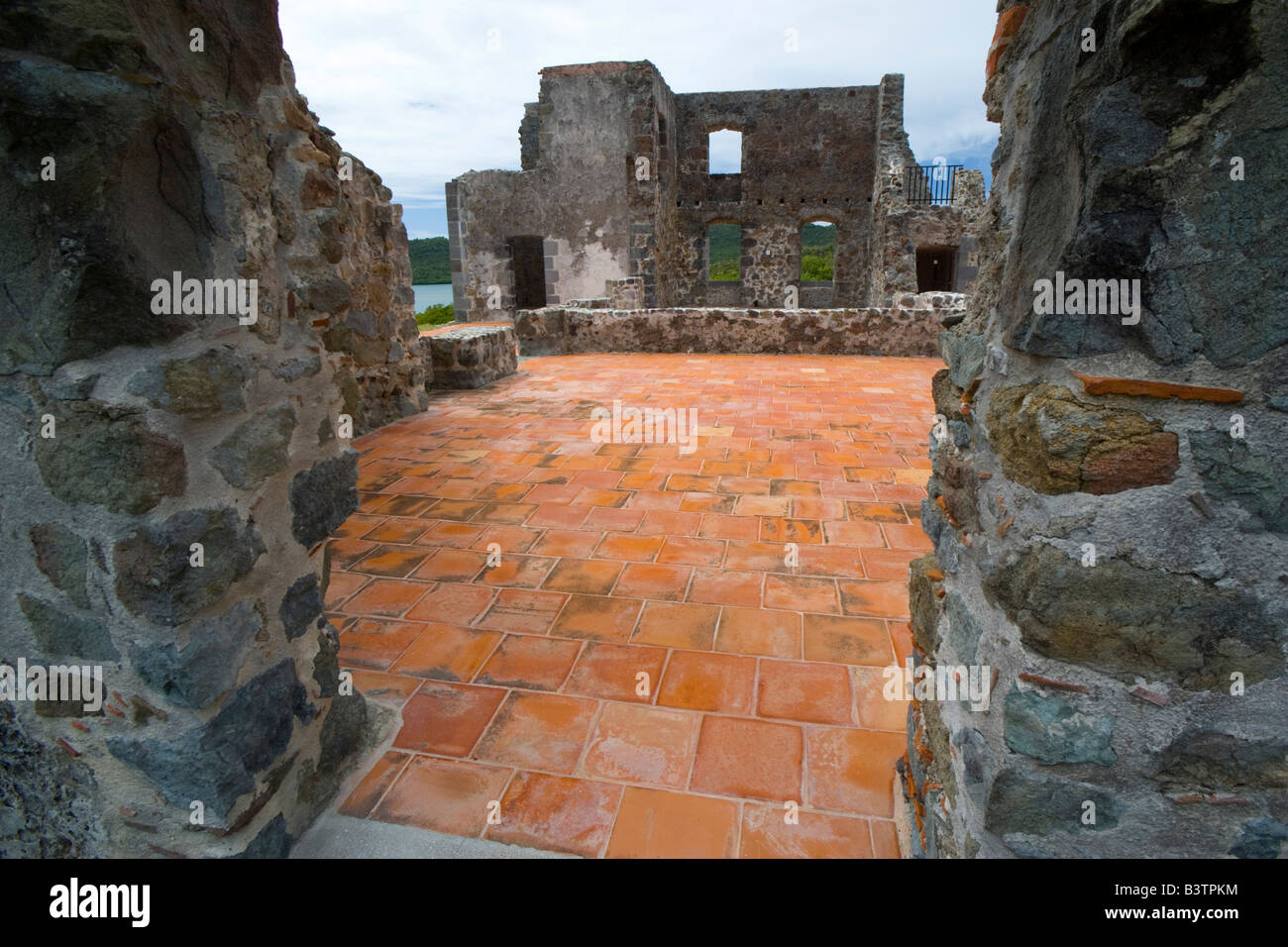 Martinique, Antilles françaises, Caraïbes, les ruines du château Dubuc ...