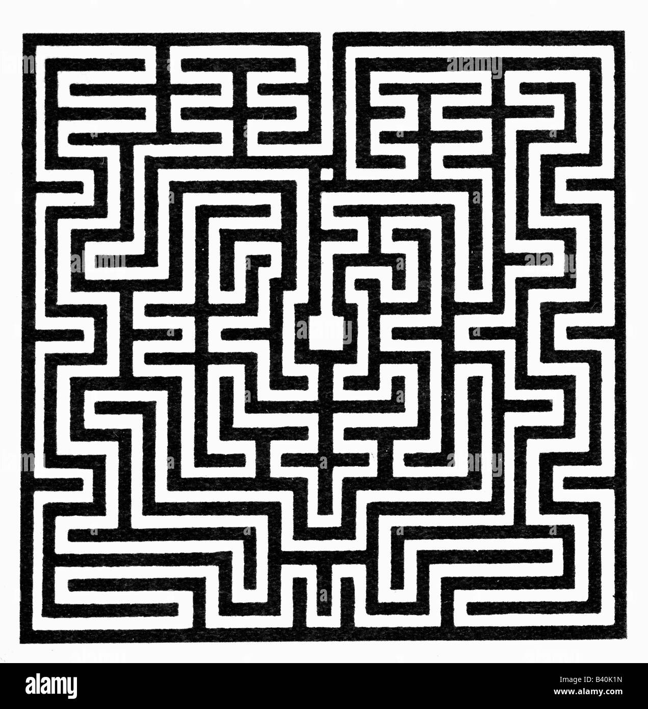 Architecture, labyrinthe, Abbaye de Saint-Bertin, datant du XIVe siècle ...