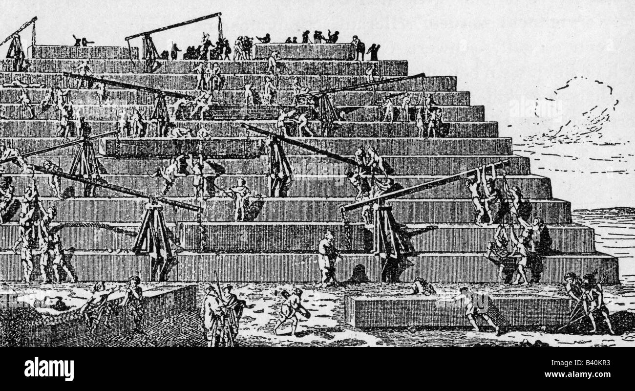 Architecture, travaux de construction, monde ancien, Egypte, construire ...