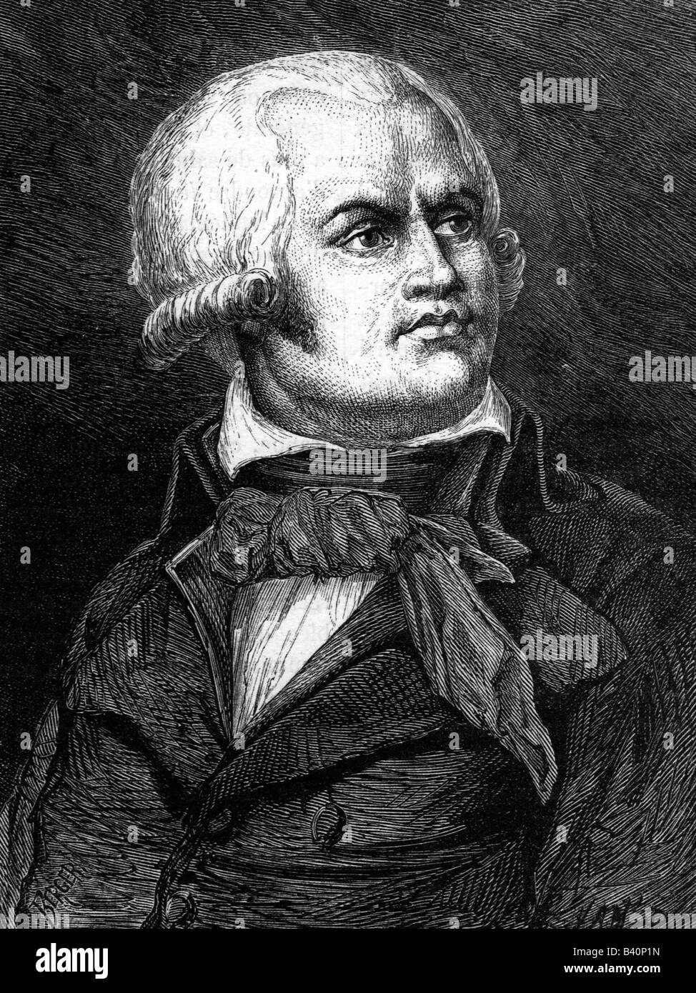 Georges jacques danton Banque d'images noir et blanc - Alamy