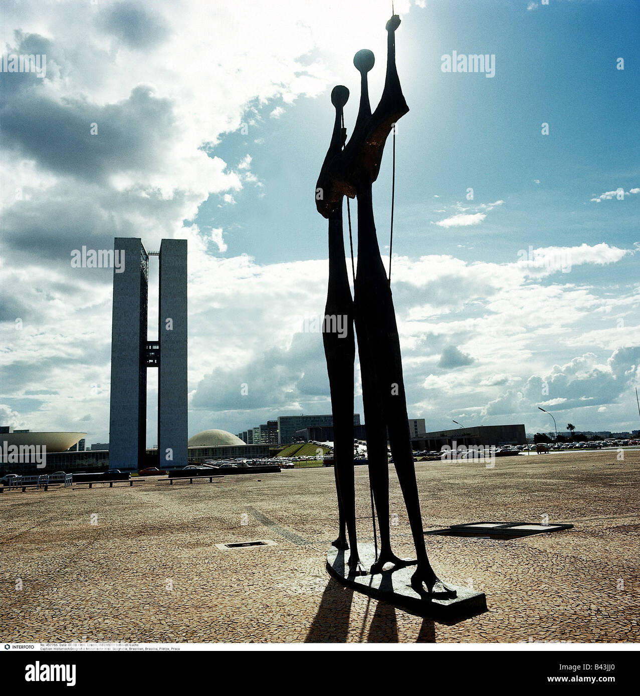 Géographie/voyage, Brésil, Brasilia, Place des Trois Puissances, (Praca ...