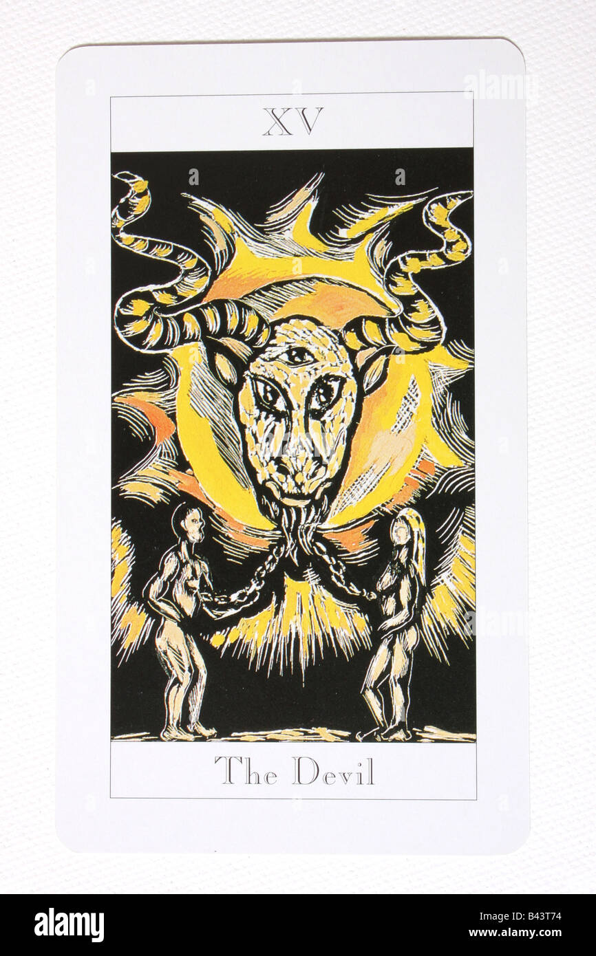 Carte de tarot le diable Banque de photographies et d’images à haute ...