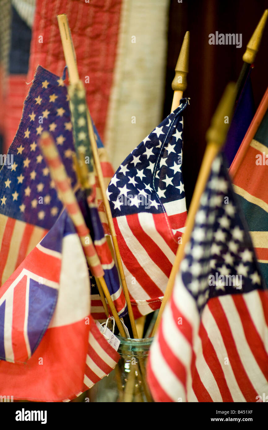 Collection de petits drapeaux Photo Stock - Alamy
