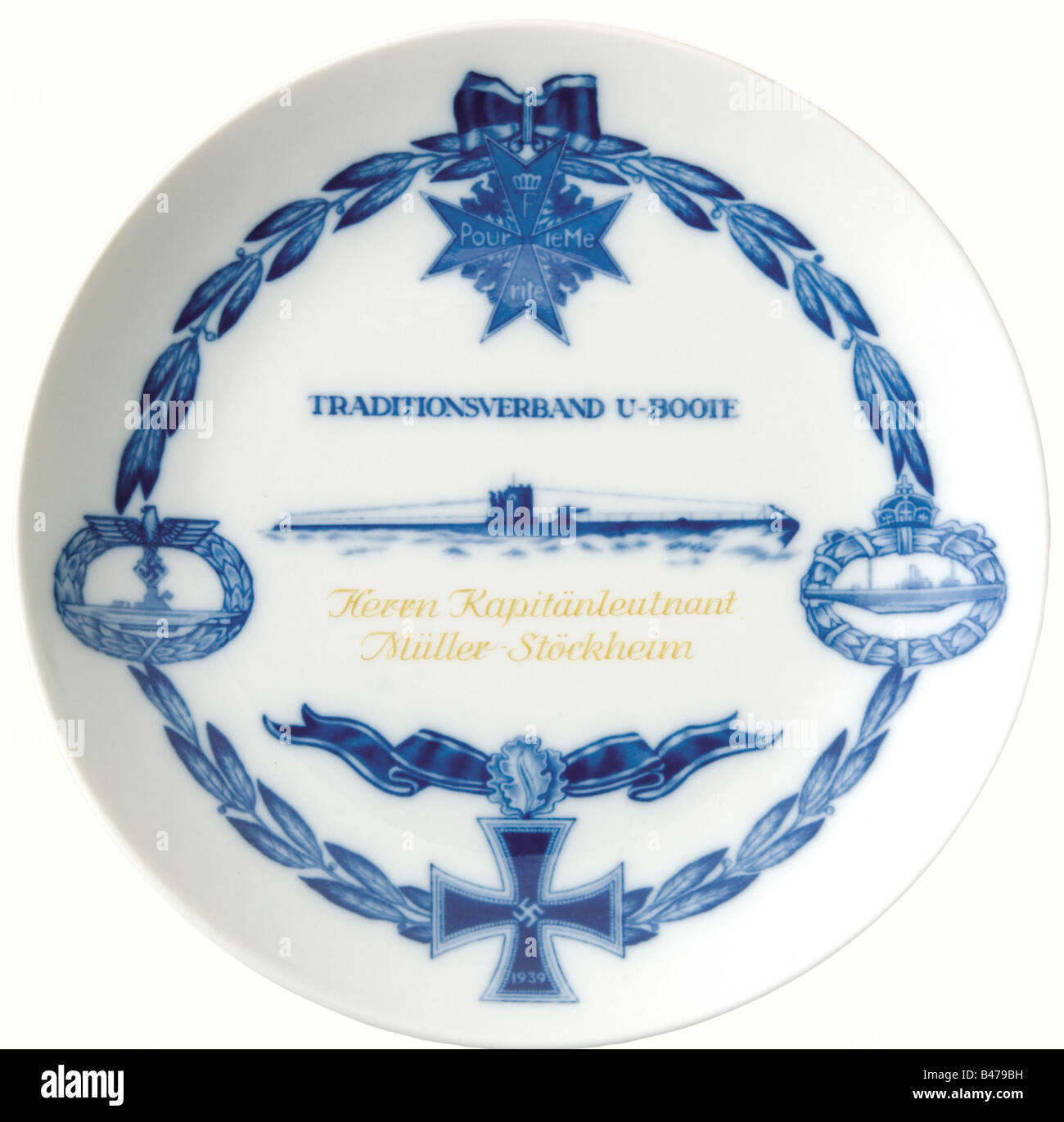 Kapitänleutnant Günther Reinhold Müller-Stöckheim - une plaque de ...