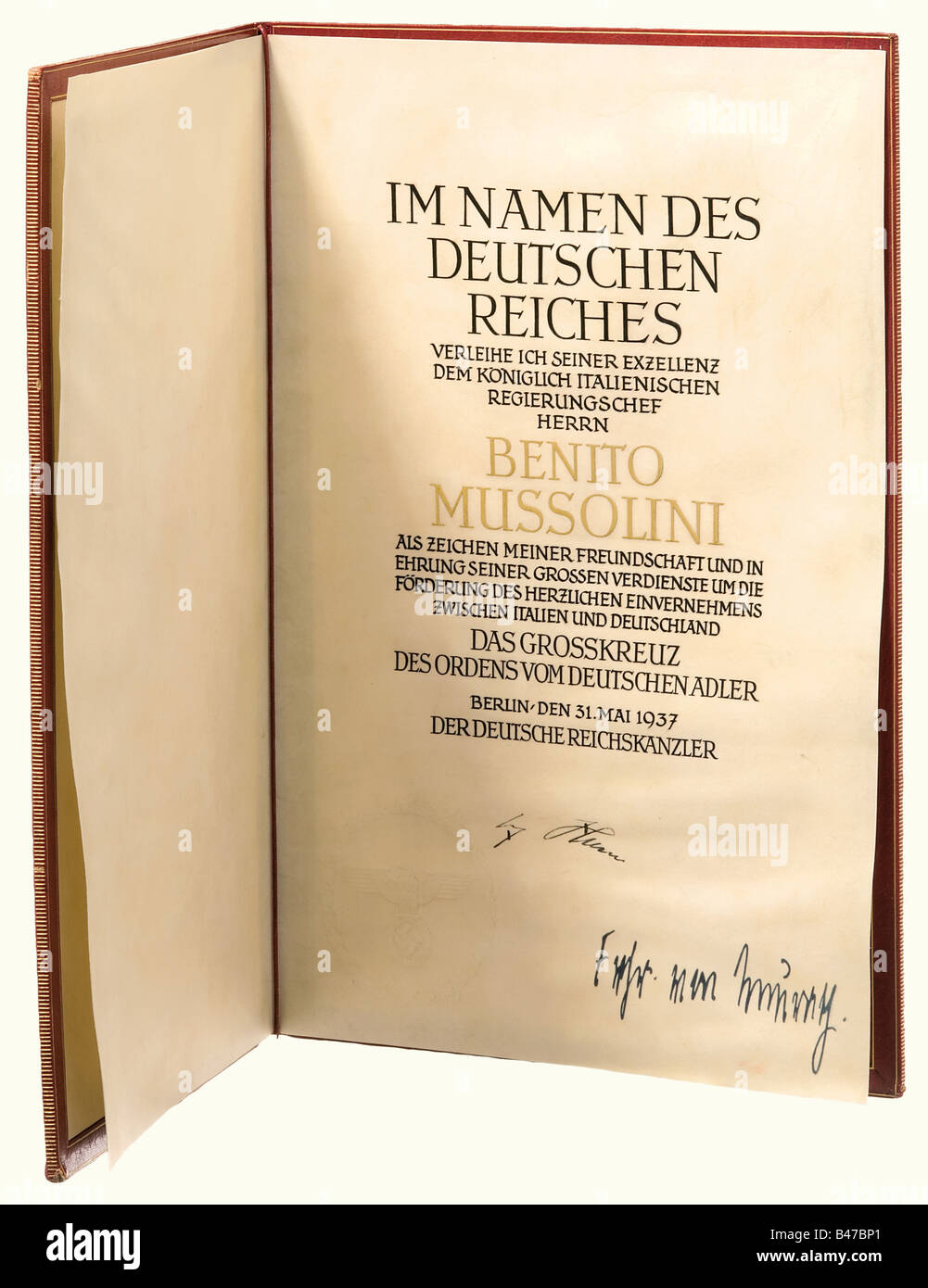 Adolf hitler benito mussolini berlin Banque de photographies et d ...