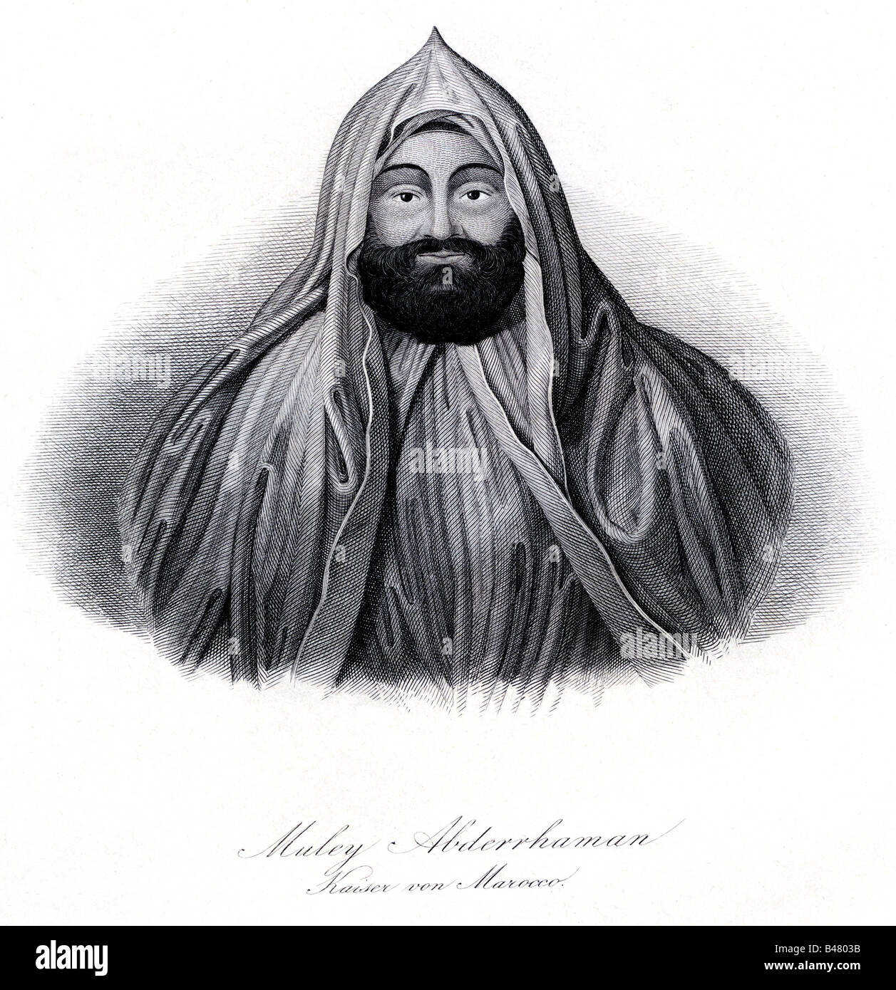 Abderrahmane, Moulay, 1877 - 1859, Sultan du Maroc 1822 - 1589 ...